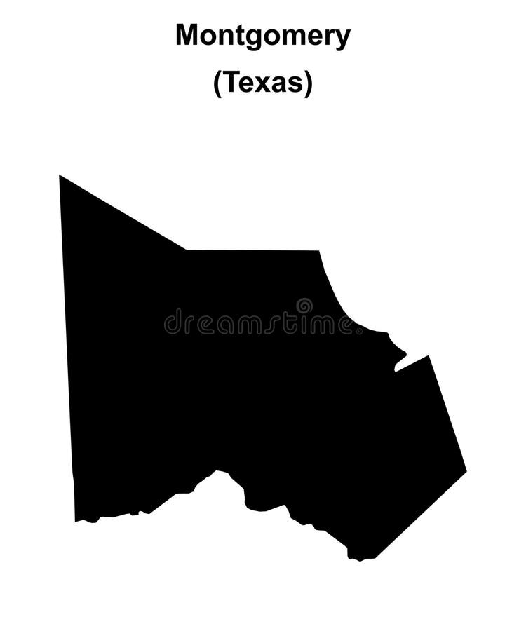Montgomery outline map stock vector. Illustration of blank - 361793162