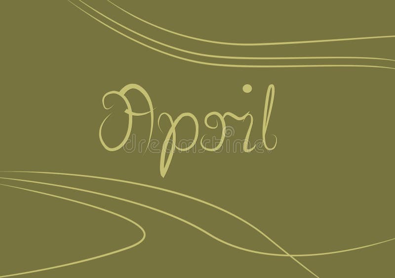 Month of April Title Header Background Wallpaper Stock Illustration ...