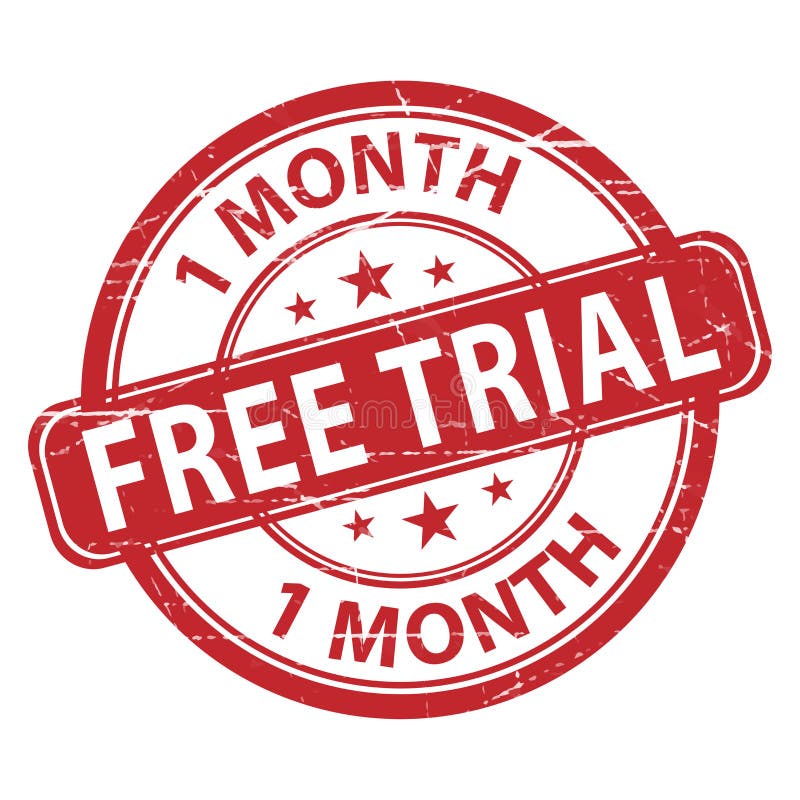 Month Free Trial Rubber Stamp, Vector Illustration Stock Vector ...