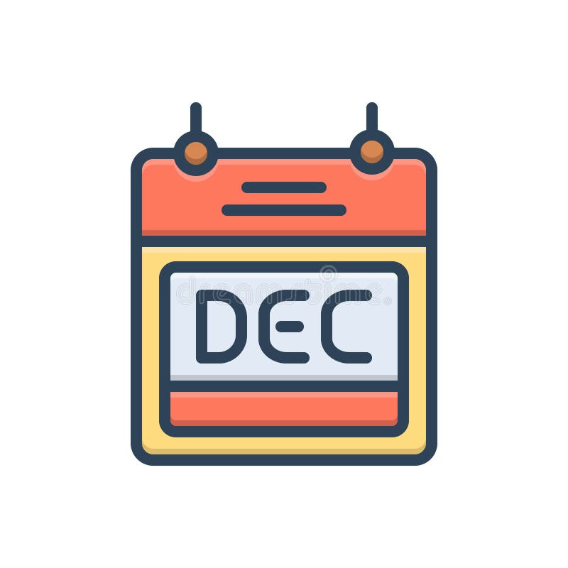 Color Illustration Icon for Month, Calendar and Date Stock Vector ...