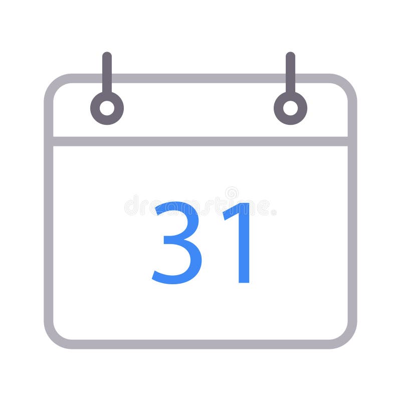 Month Vector Color Line Icon Stock Vector - Illustration of development ...