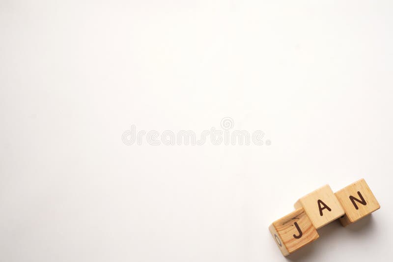 Month Name Title on White Background Stock Image - Image of appointment ...