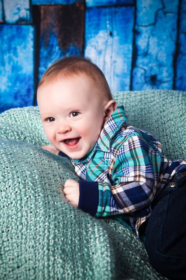 7 Month Old Baby Boy stock photo. Image of adorable, caucasian - 57877438