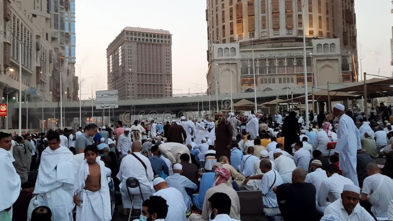 The Streets of Mecca are Crowded with Pilgrims. Stock Video - Video of ... The Streets of Mecca are Crowded with Pilgrims. Stock Video - Video of ...