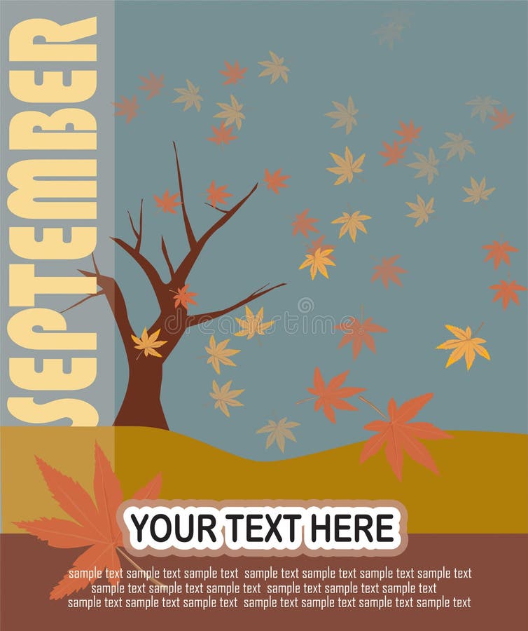 Month of september stock vector. Illustration of petal - 27347272