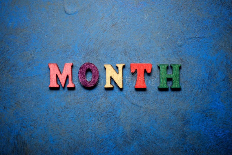 Month word view stock image. Image of grunge, month - 178531095