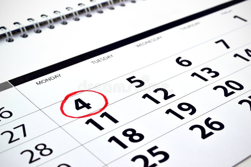 Monthly calendar stock photo. Image of bethink, four - 68573372