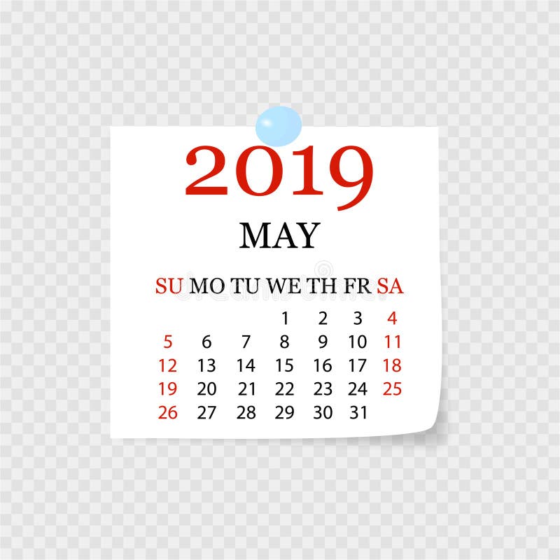 Monthly Calendar 2019 with Page Curl. Tear-off Calendar for December ...