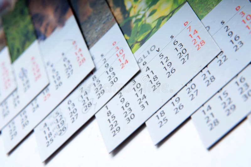 Monthly calendars stock photo. Image of passed, lots - 63297154