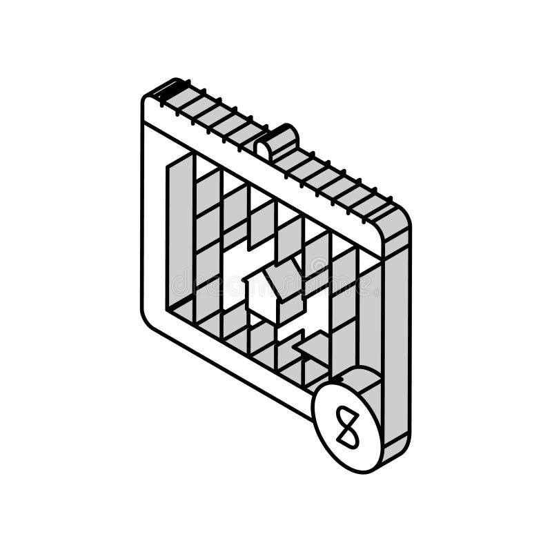 Monthly Fee Isometric Icon Vector Illustration Stock Vector ...