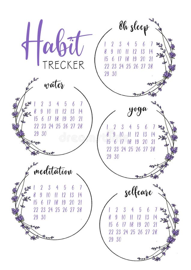 Monthly Habit Tracker Printable Template, Routine Tracker, A4, A5 Stock ...