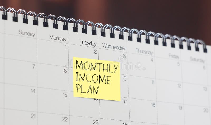 Monthly Income Plan MIP is Shown Using the Text Stock Image - Image of ...