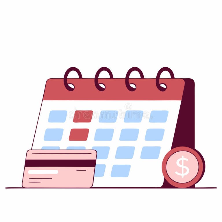 Monthly Payment 3D Icon stock illustration. Illustration of monthly ...