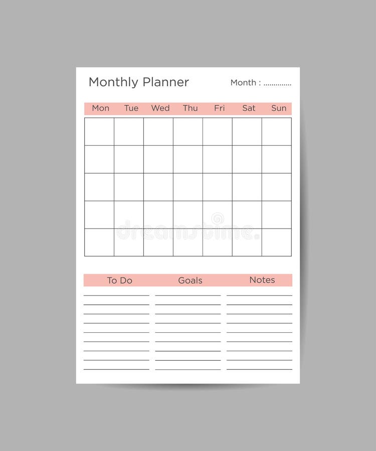 Set of Minimalist Planners daily Planner Template Cute and Simple ...