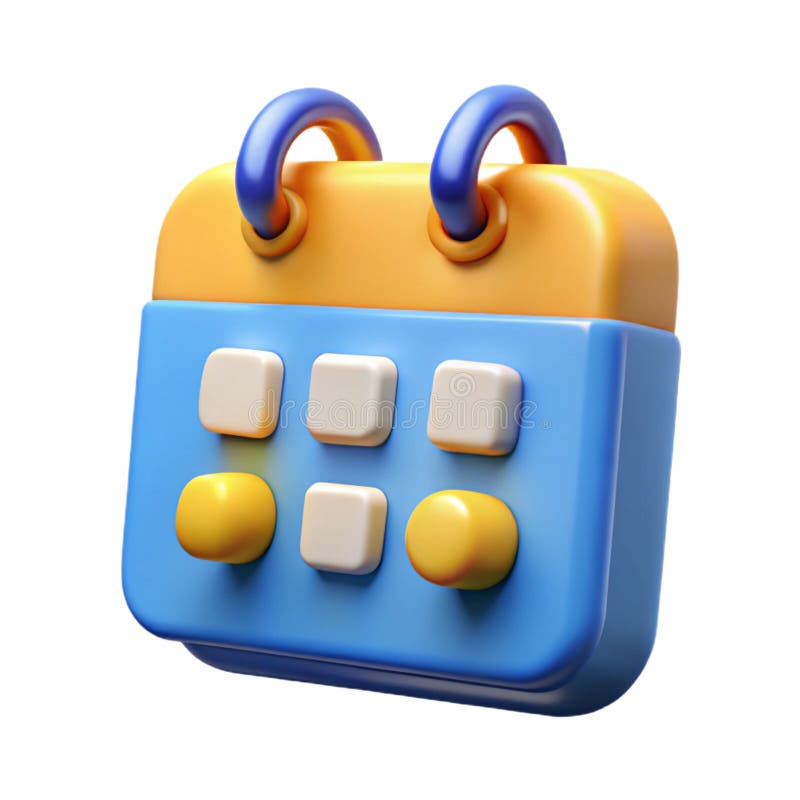 Monthly Reminder 3D Icon Perfectly Stock Illustration - Illustration of ...