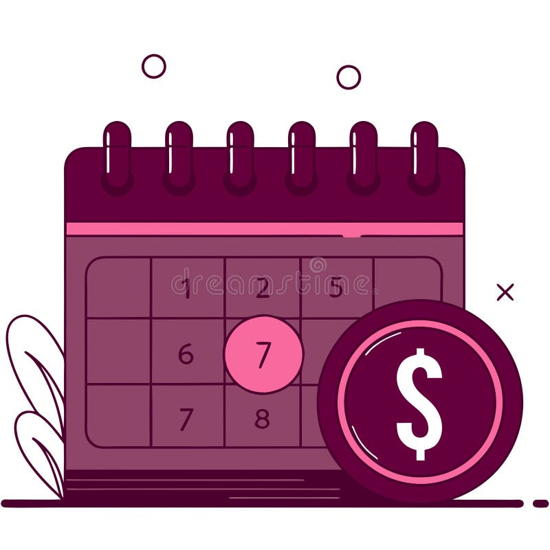 Monthly Reminder 3D Icon stock illustration. Illustration of event ...