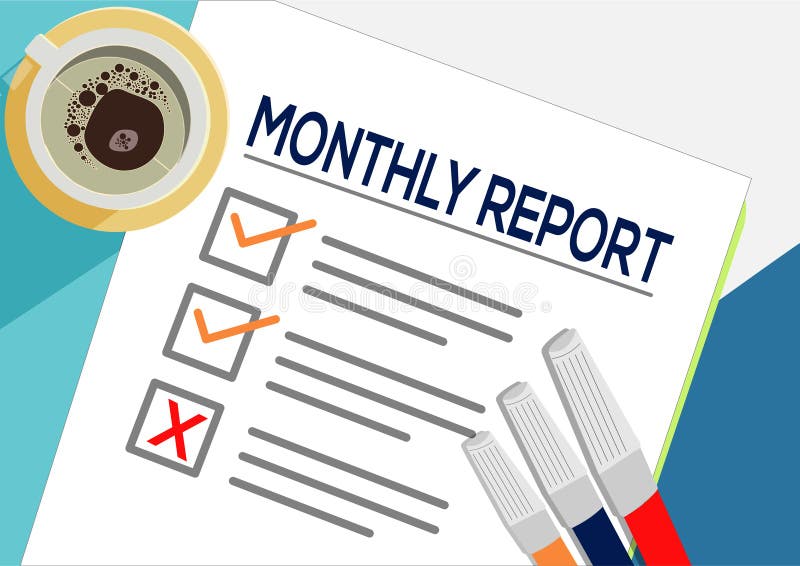 Monthly Report Stock Illustrations – 1,048 Monthly Report Stock ...