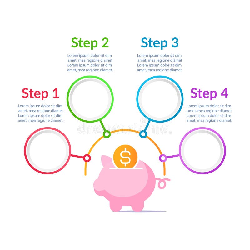 Monthly Spending Plan Infographic Chart Design Template Stock Vector ...