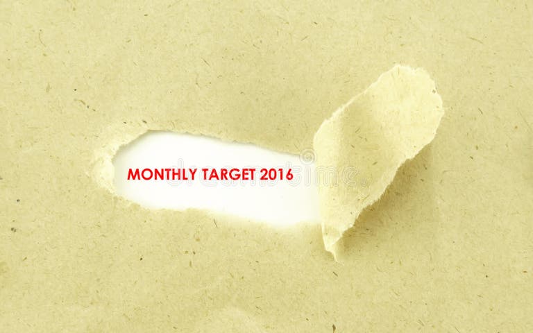 Monthly target 2016 stock image. Image of july, information - 77924183