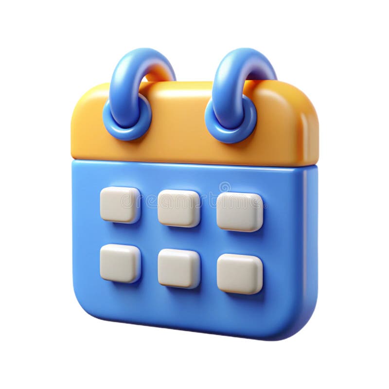 Monthly Task 3D Icon Perfectly Stock Illustration - Illustration of ...