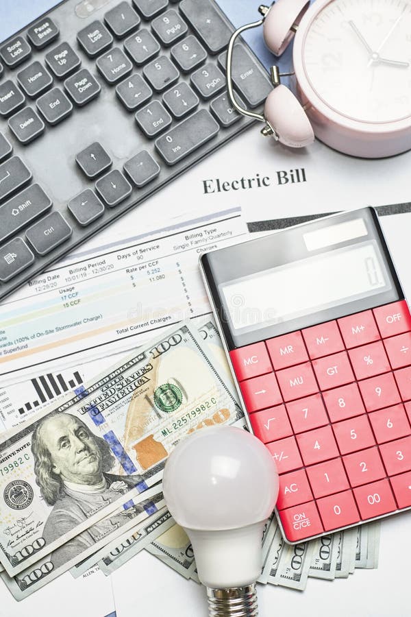 Monthly utility bills stock photo. Image of save, utilities - 212577904