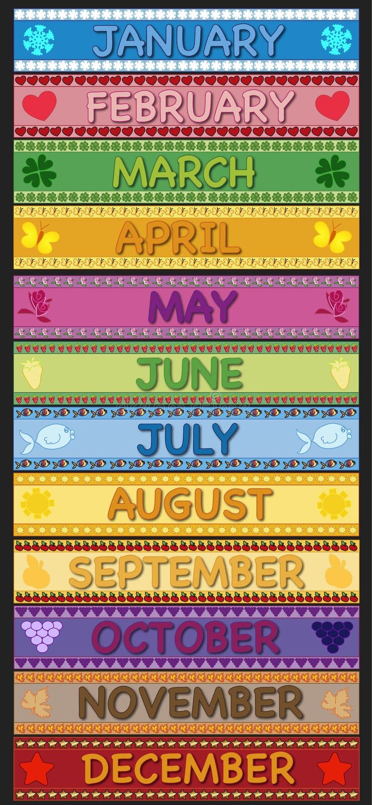 Cartoon Months Stock Illustrations – 4,610 Cartoon Months Stock ...