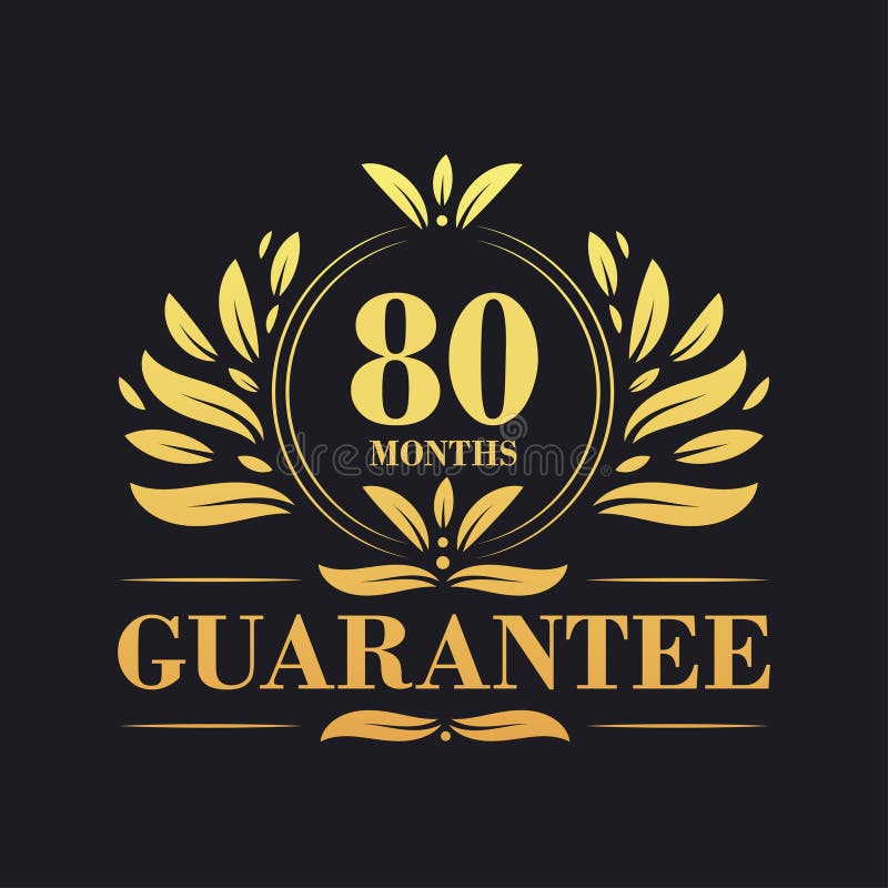 80 Months Guarantee Logo Vector, 80 Months Guarantee Sign Symbol Stock ...