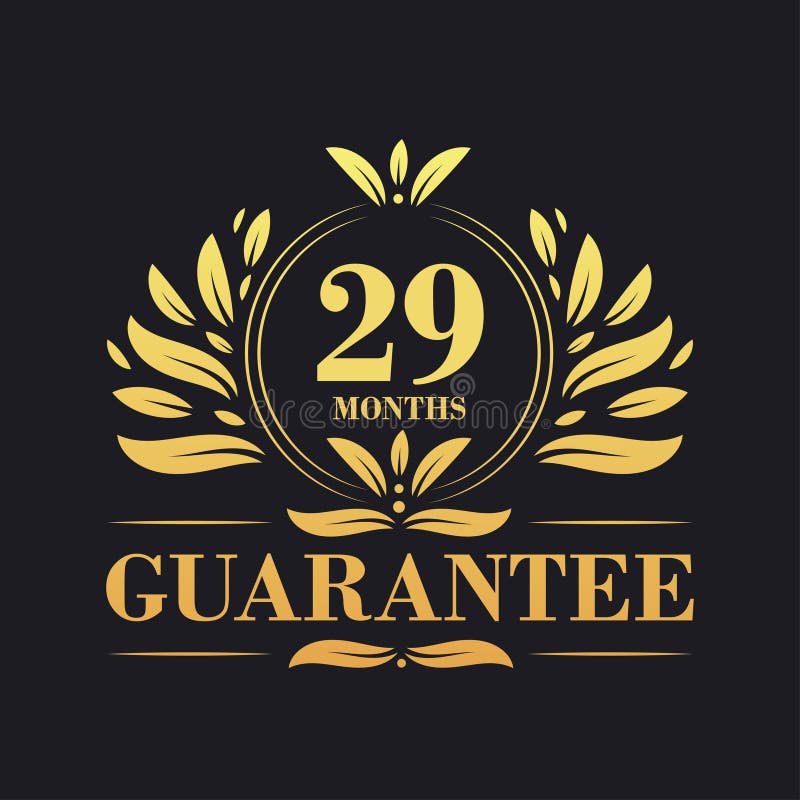 29 Months Guarantee Logo Vector, 29 Months Guarantee Sign Symbol Stock ...