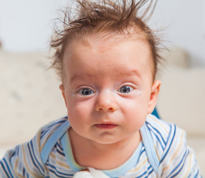 2 Months Old Baby Boy at Home Stock Photo - Image of baby, emotion ...