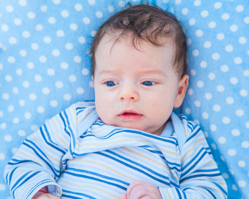 2 Months Old Baby Boy at Home Stock Image - Image of baby, portrait ...