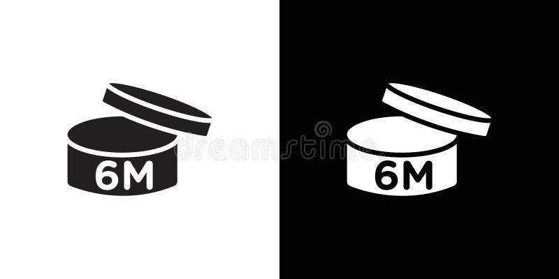 6 Months PAO Icon Isolated Flat Vector in Outline Stock Vector ...
