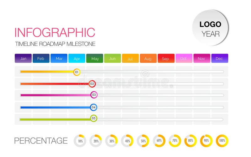 Timeline Months Infographic Stock Photos - Free & Royalty-Free Stock ...