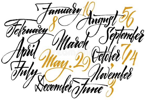 Months Numbers Stock Illustrations – 1,656 Months Numbers Stock ...