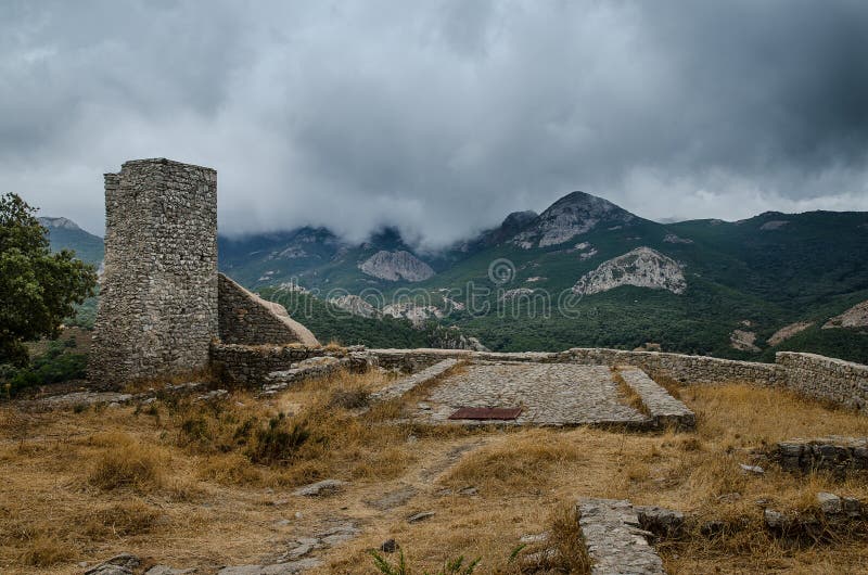Montiferru Castle, Sardinia Stock Image - Image of background, italy ...