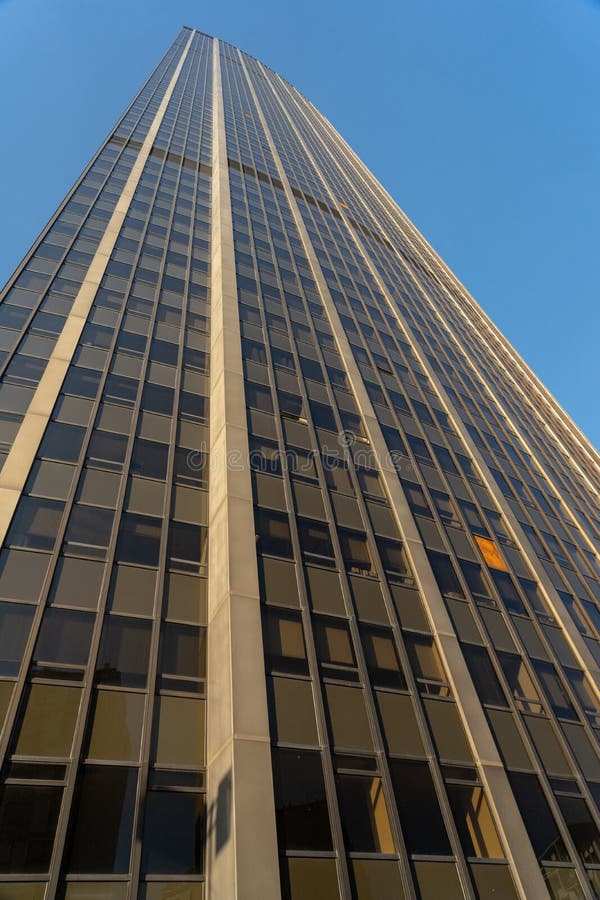 Montparnasse Tower Building in the City of Paris Seen from Below. Stock ...