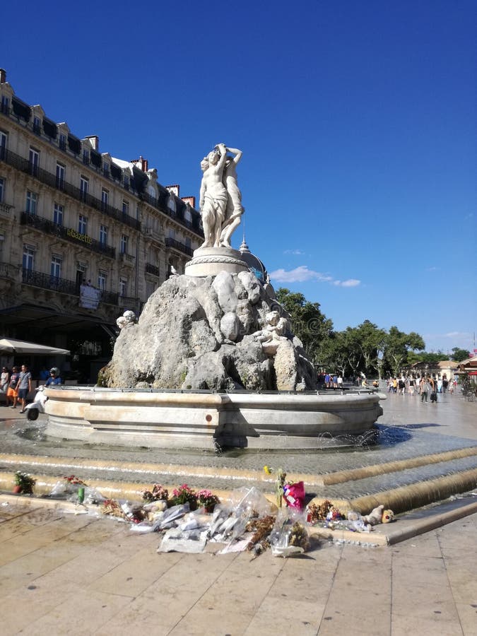 Montpellier editorial image. Image of ville, france, comedie - 75346735