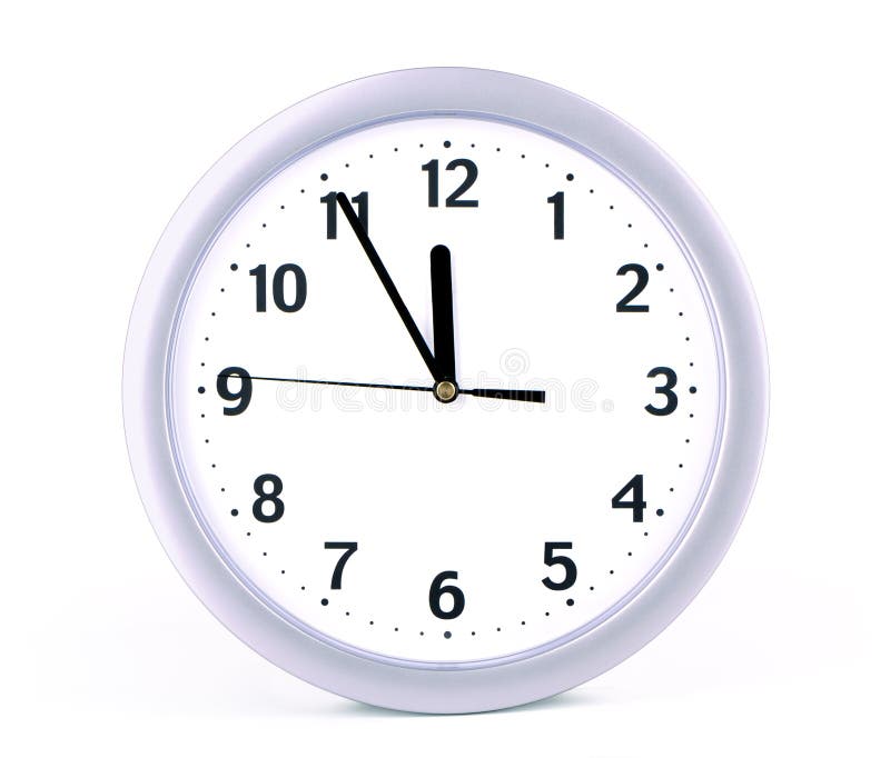 11h45 d'horloge image stock. Image du visage, huit, cadran - 102068885