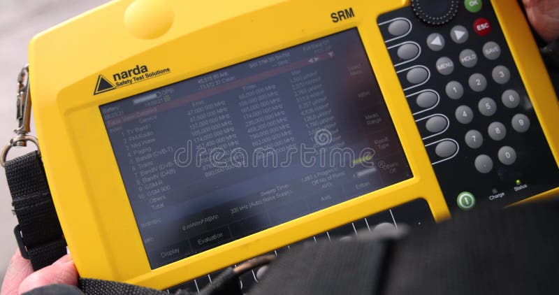 Narda SRM 3006 Selective Radiation Meter Stock Footage - Video of ...
