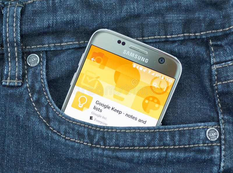 Google Keep Mobile Application. Editorial Stock Photo - Image of brand ...