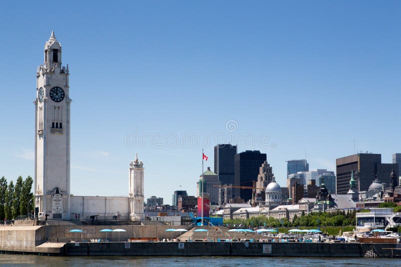 Montreal stock image. Image of tower, architecture, cityscape - 91412997