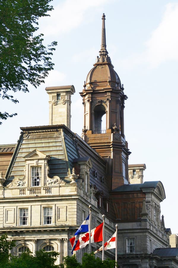 Montreal City Hall stock image. Image of architecture - 28033175