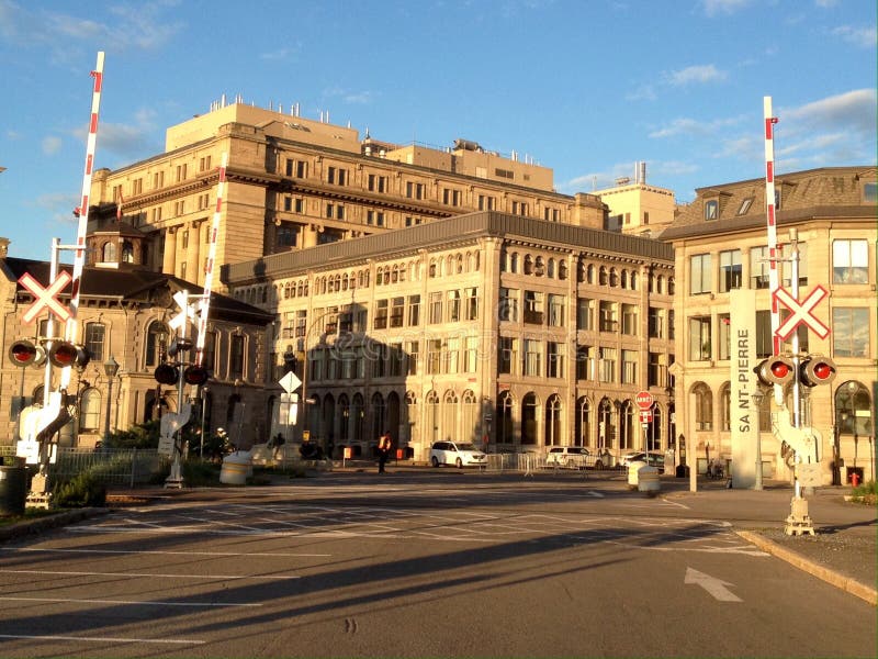 Montreal City steet view editorial stock image. Image of metropolis ...