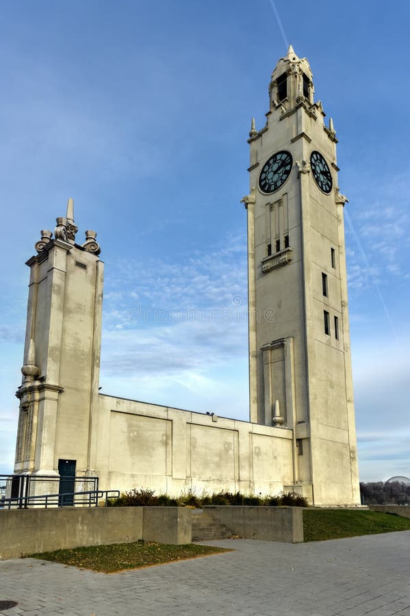 Montreal Clock Tower stock photo. Image of city, clear - 63859182