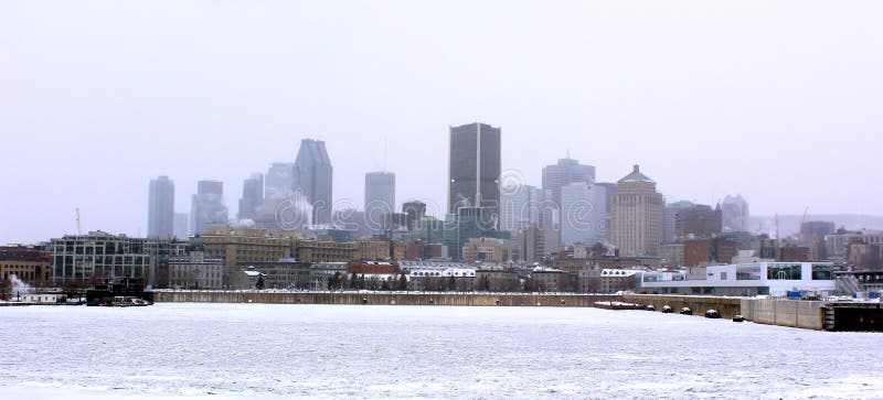 Montreal no inverno foto de stock. Imagem de queixa - 137950402