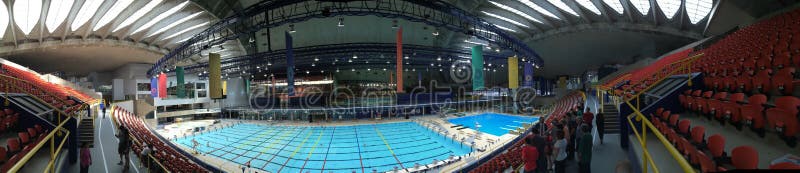 Montreal Olympic Stadium Pool Panorama Editorial Image - Image of pool ...