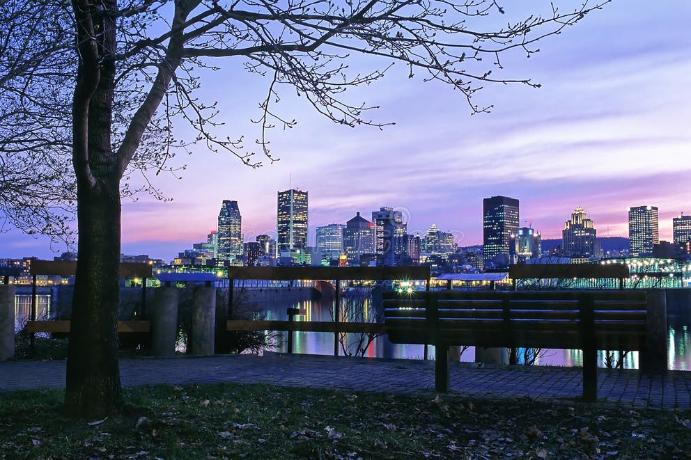 Montreal port and skyline stock photo. Image of cloudscape - 13882866