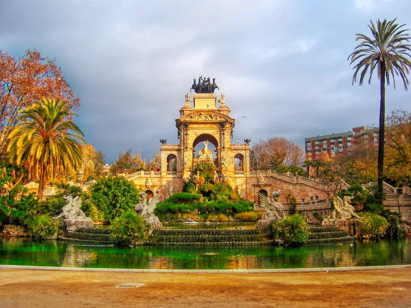 Monument in Barcelona stock photo. Image of column, stone - 131233450
