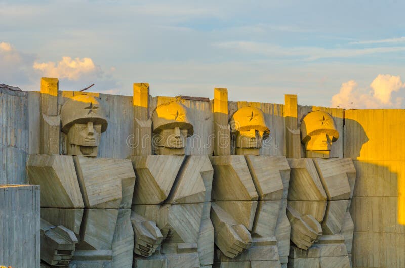 Monument of Bulgarian Soviet Friendship in Varna, Bulgaria Stock Image ...