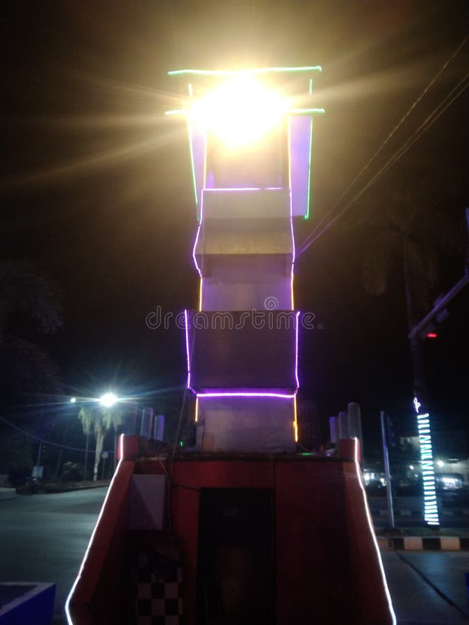 Monument Color Street Lights Stock Photo - Image of street, monument ...