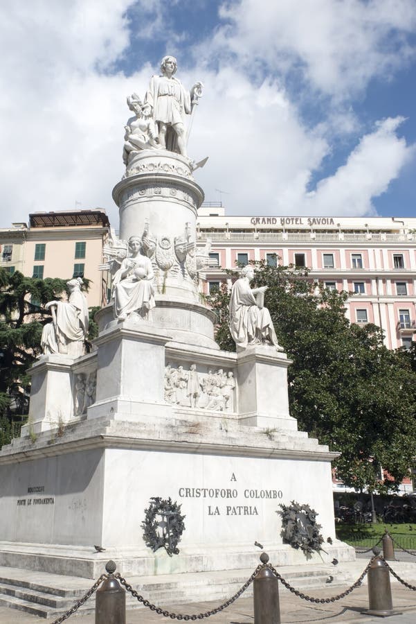 Monument De Columbus à Gênes Image stock éditorial - Image du vivre ...